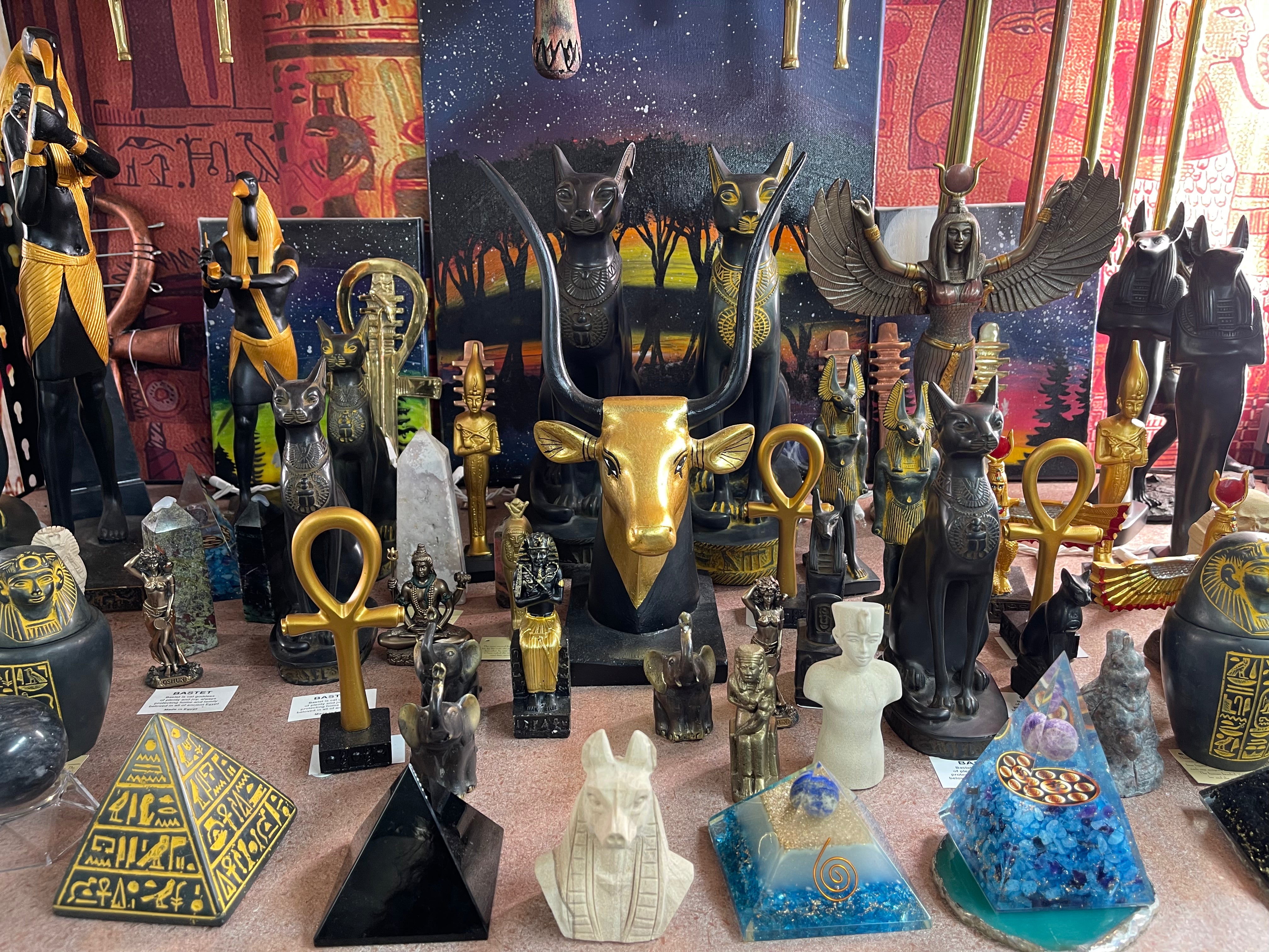 Egyptian Statues, Ceremonial Tools & Musical Instruments – Gaia ...
